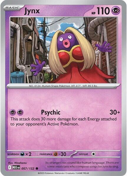ME01: Mega Evolution – 057/132 – Jynx – Reverse Holo – Collectible.no ...